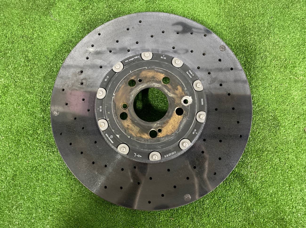 Тормозной диск AMG левый передний Mercedes-Benz E-Class W213 ...